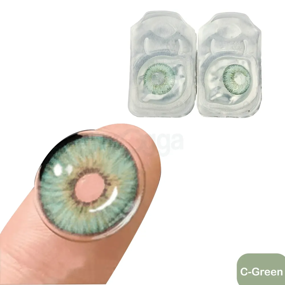 Dahab Color Contact Lens C-Green (DIA-14.2) – Enhance Your Eye Look ...