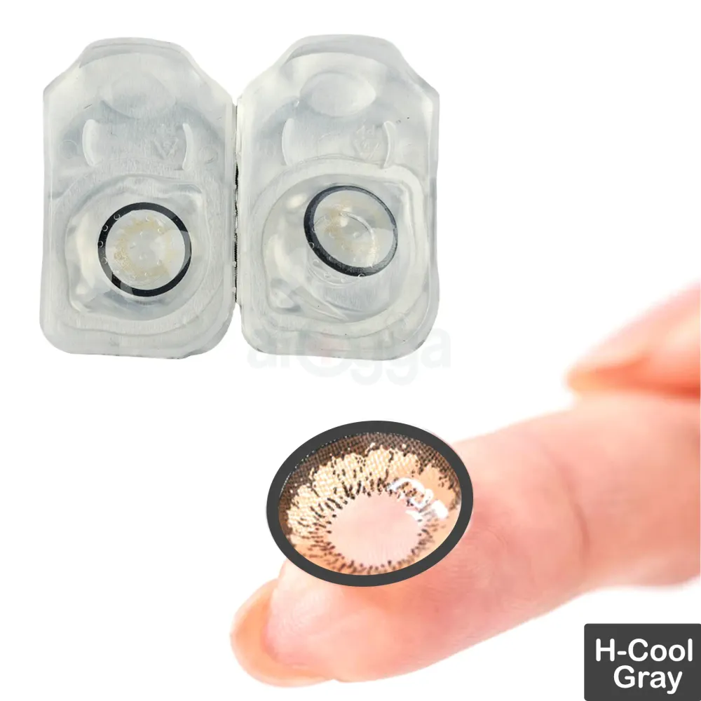 Dahab Color Contact Lens H-Cool Gray (DIA-14.2) – Enhance Your Eye Look ...