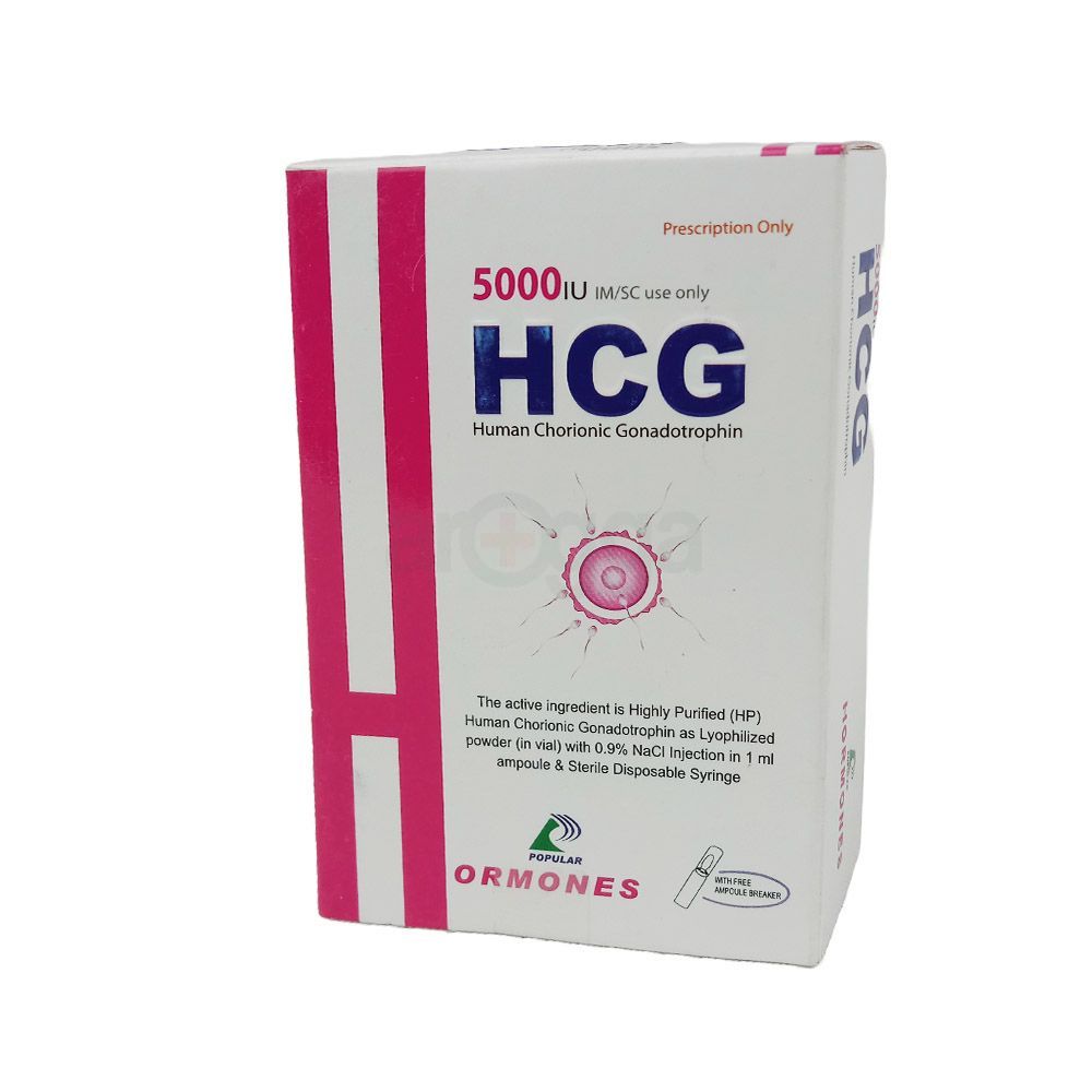 HCG 5000 5000IU Injection - Arogga Online Pharmacy