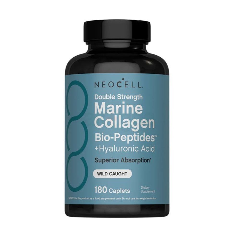 NeoCell Marine Collagen Bio-Peptides Double Strength + Hyaluronic Acid ...