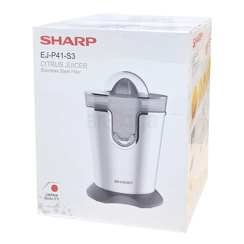 Sharp EJ-P41-S3 Citrus Juicer – 100W Electric, Stainless Steel Body ...
