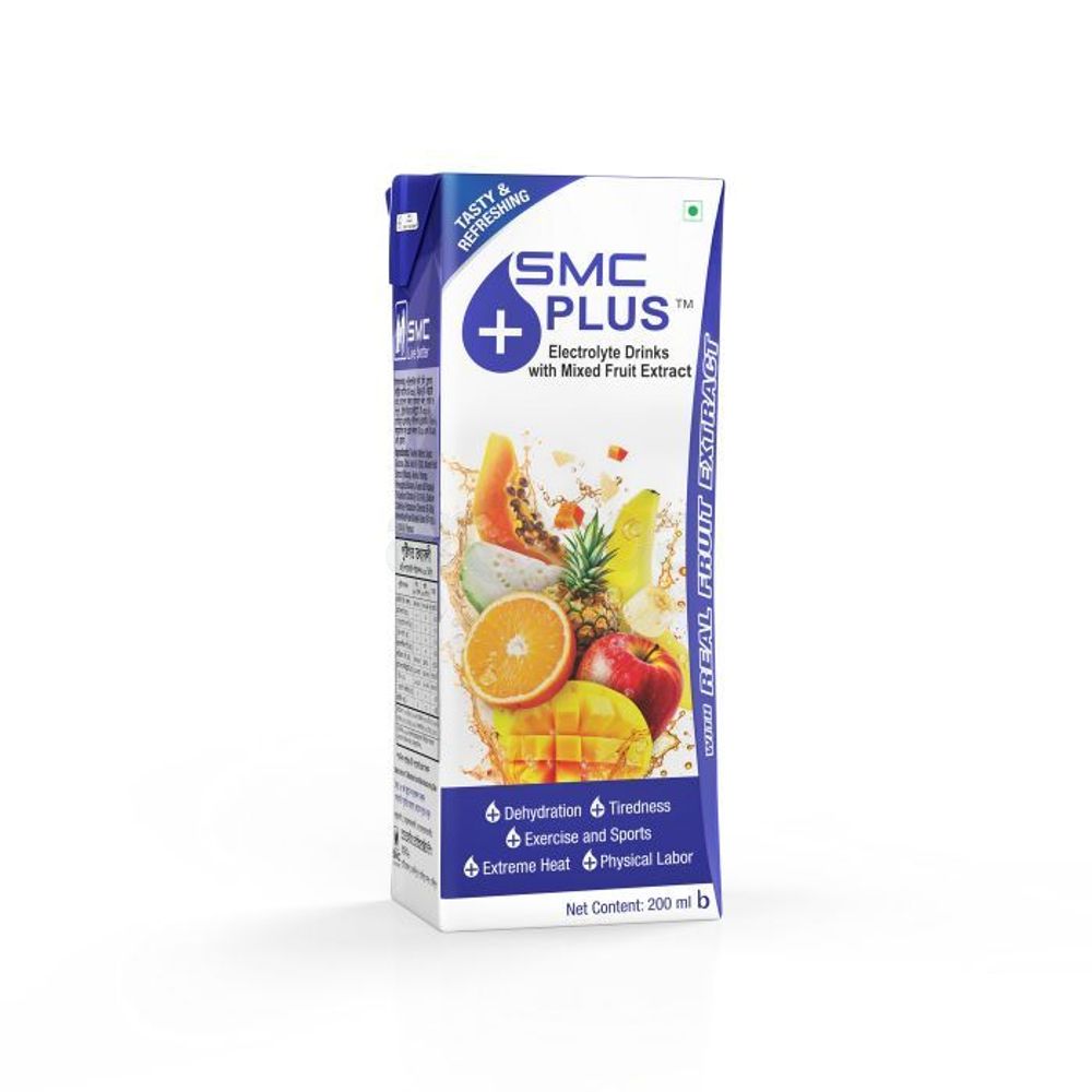 SMC Plus Mixed Fruit Electrolyte Drink 200ml price in Bangladesh | Arogga
