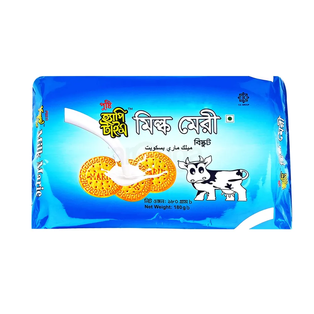 Pusti Happy Time Milk Marie Biscuit 180g price in Bangladesh | Arogga