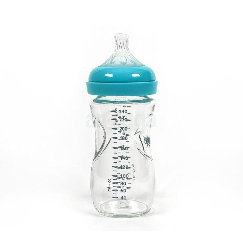 Momeasy WIde Neck Glass Feeder with Anti-Colic Nipple 3m+ 240ml price ...