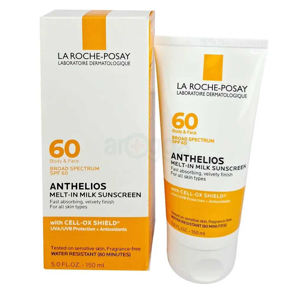 La Roche-Posay Anthelios Melt-In Milk Sunscreen SPF 60 – Body & Face ...