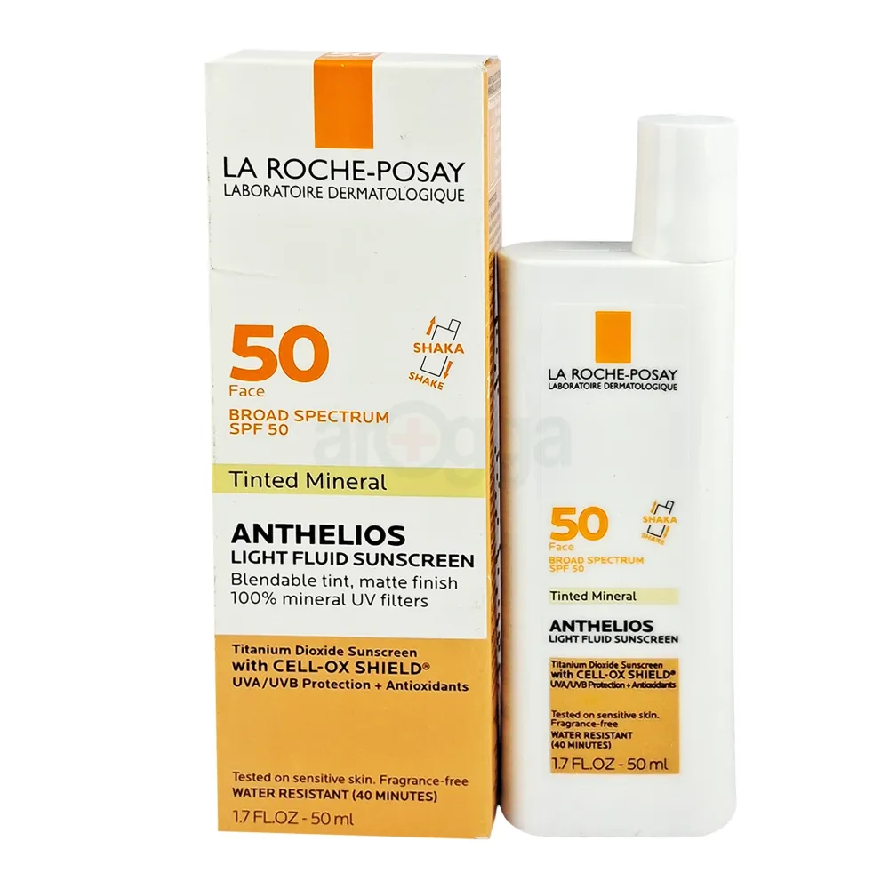 La Roche-Posay Anthelios Tinted Mineral Light Fluid Sunscreen SPF 50 ...