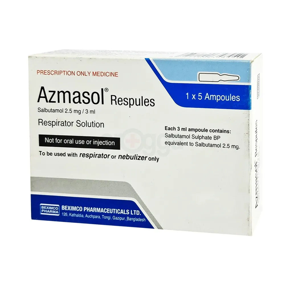 Azmasol Respules Respiratory Solution price in Bangladesh | Arogga ...