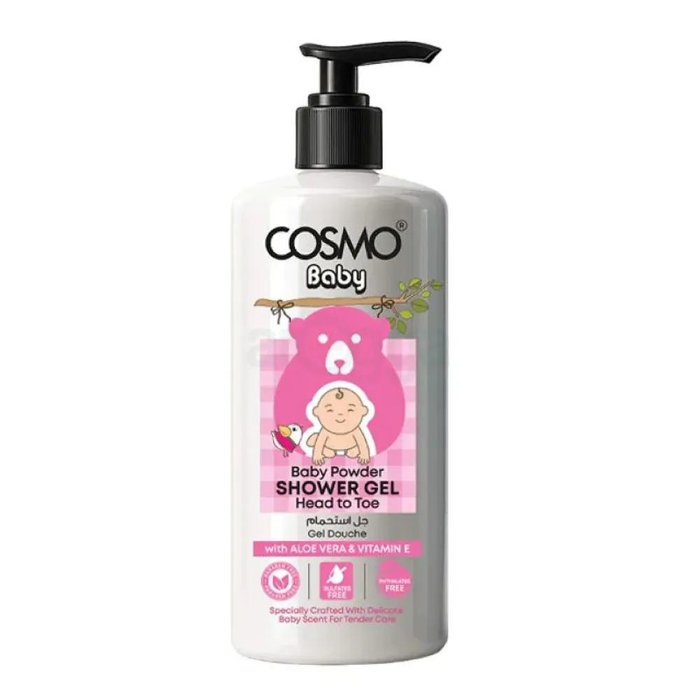 COSMO Baby Powder Shower Gel – Gentle Head-to-Toe Cleanse with Aloe ...