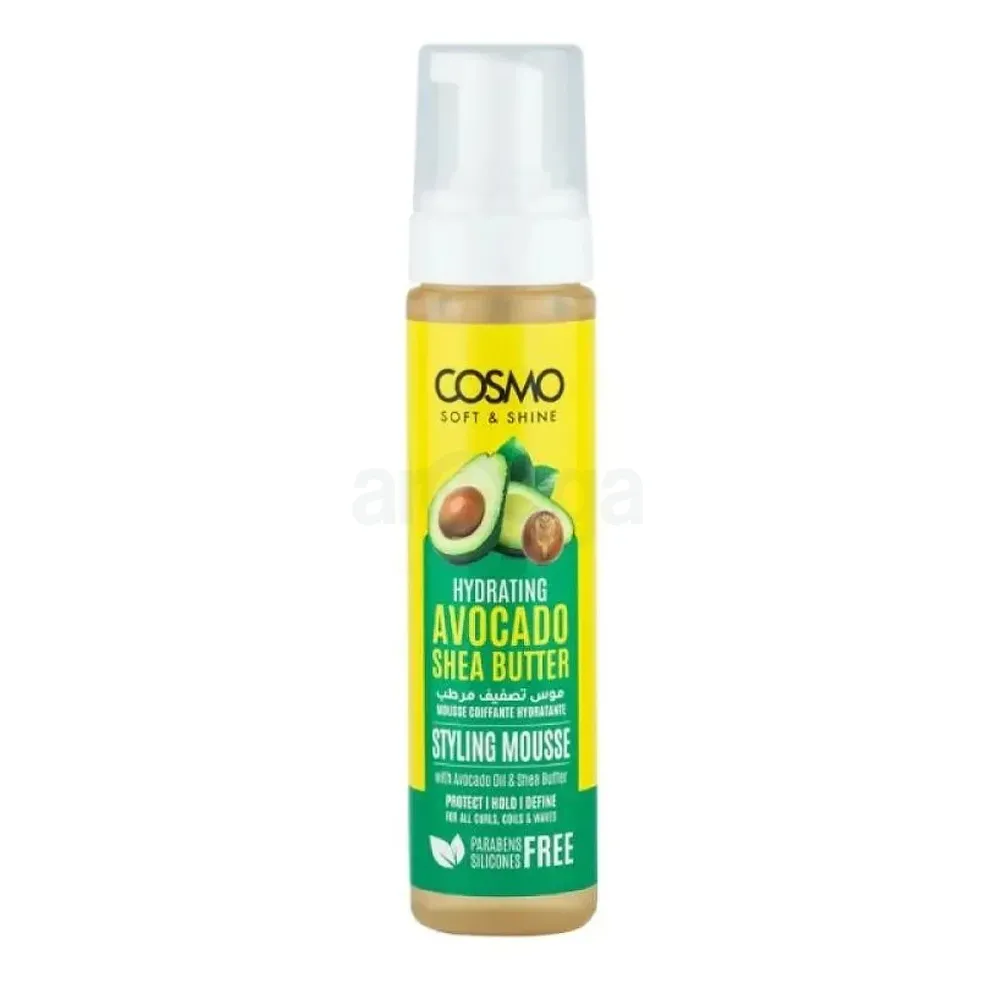 Cosmo Soft & Shine Hydrating Styling Mousse – With Avocado & Shea ...