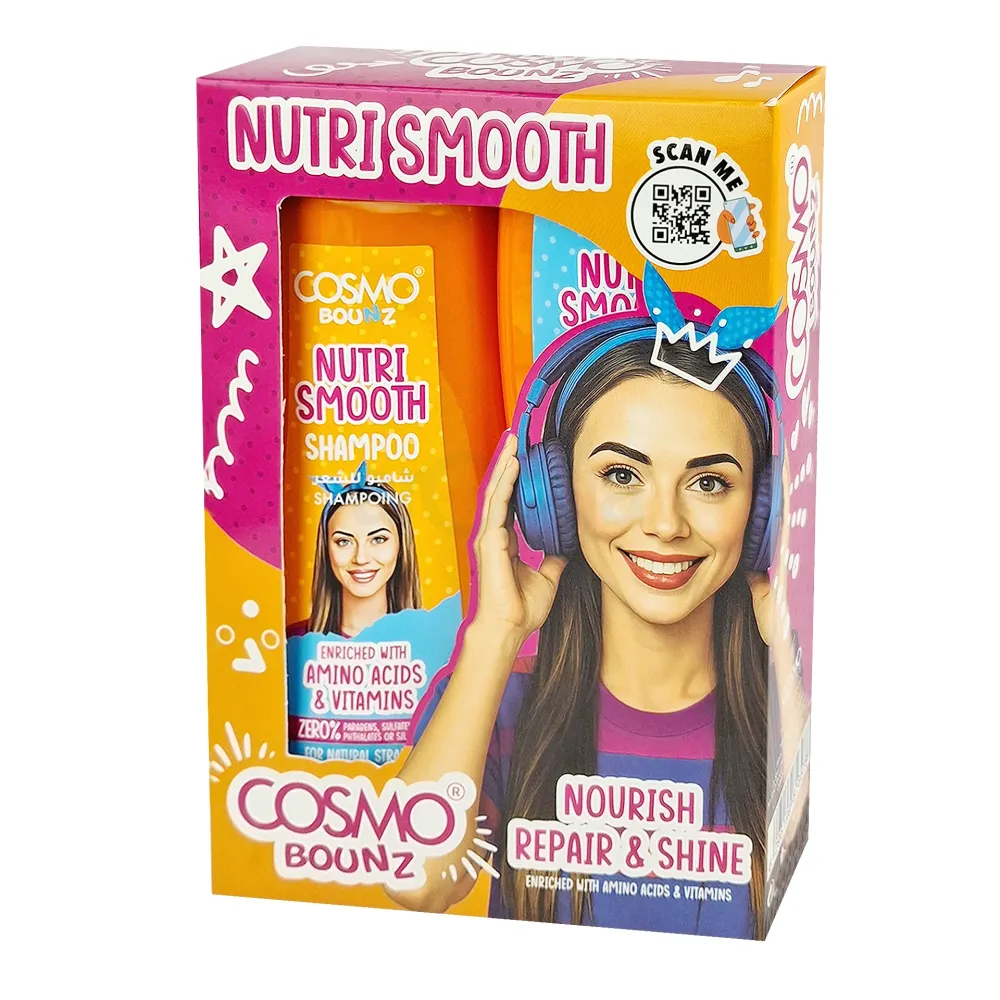 Cosmo Bounz Nutri Smooth Shampoo & Conditioner Combo – Deep Nourishment ...