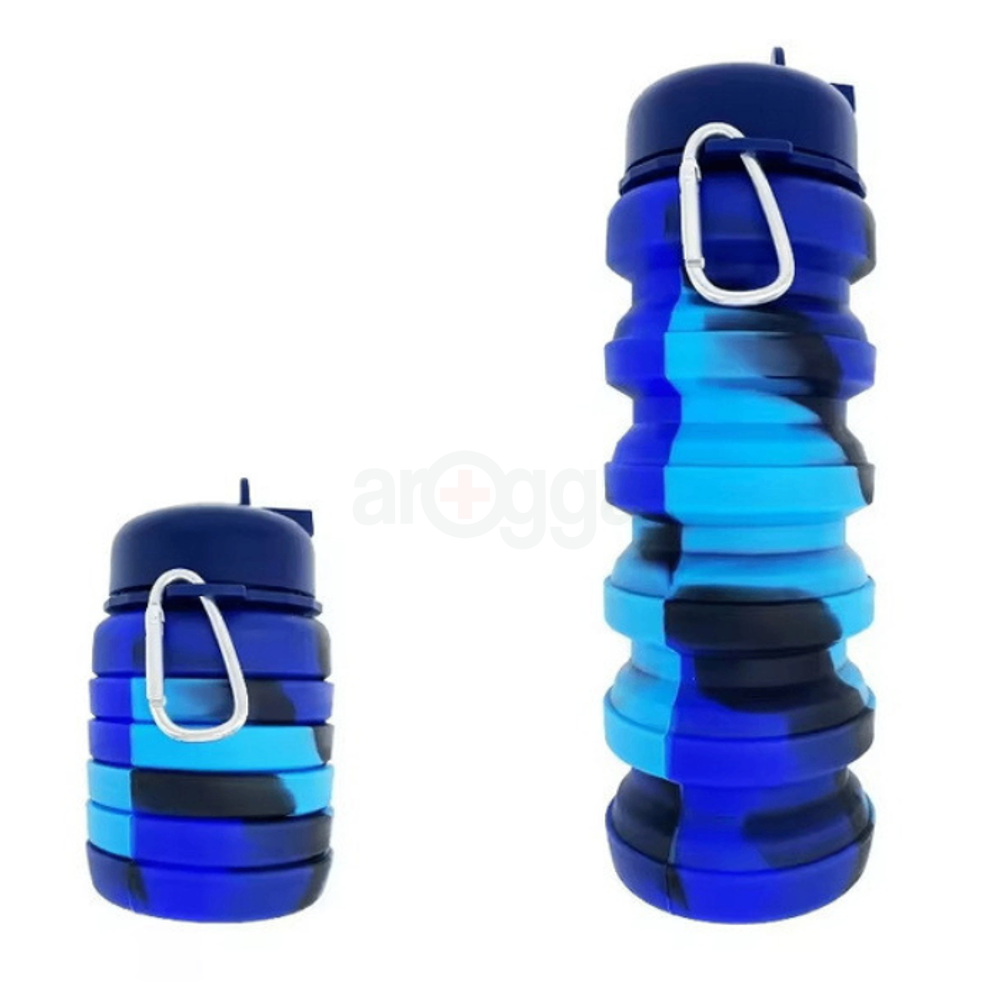 Prox Foldable Leak-Proof Silicone Water Bottle 500ml (WB-3026_Blue ...