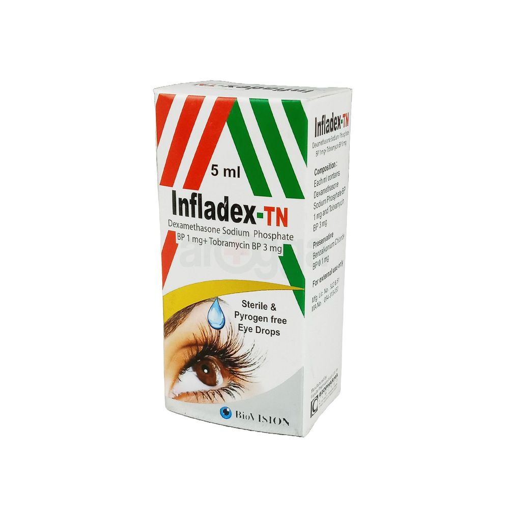 Infladex-TN 0.1%+0.3% Eye Drop - Arogga Online Pharmacy