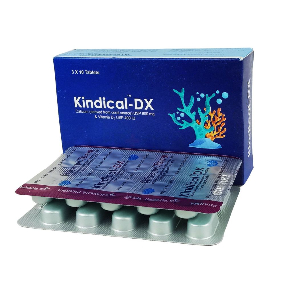 Kindical DX 600mg+400IU Tablet - Arogga Online Pharmacy