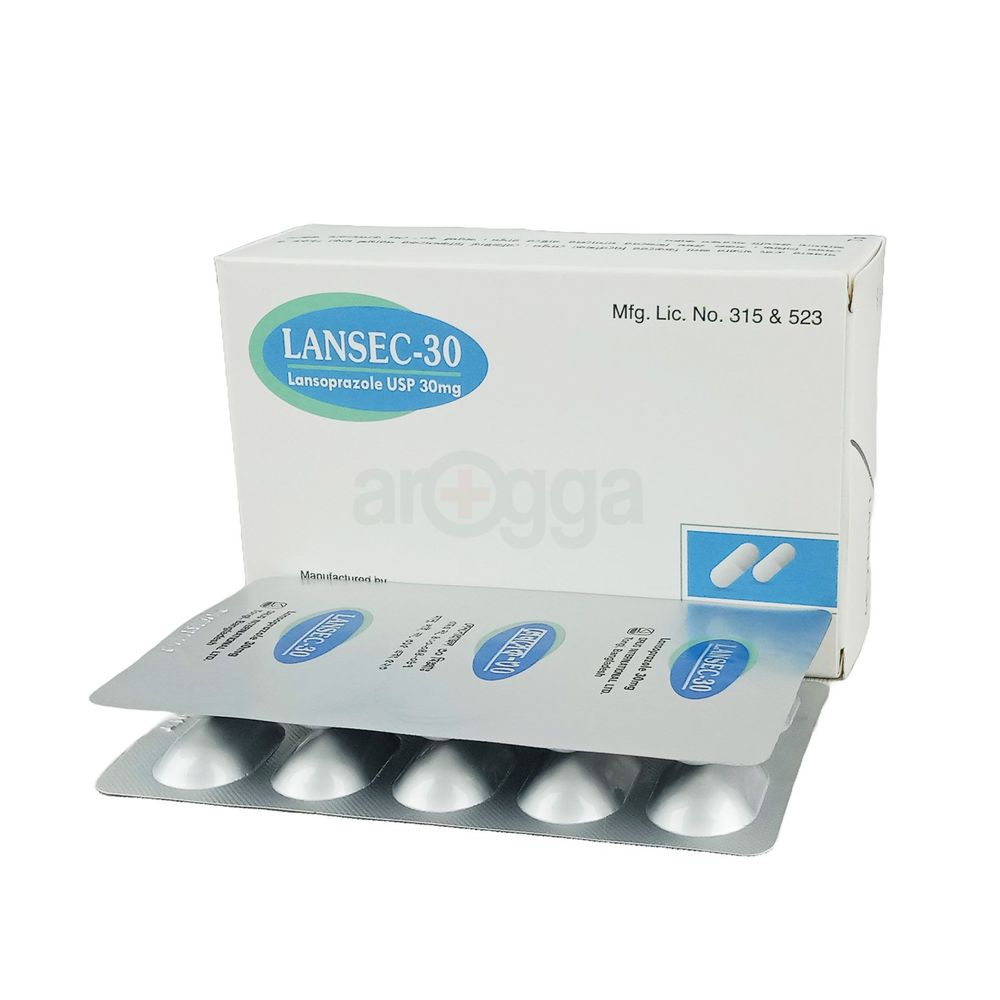 Lansec 30mg Capsule - Arogga Online Pharmacy