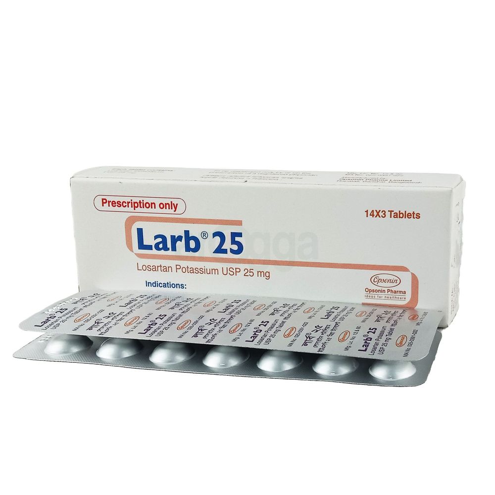 Larb 25mg Tablet - Arogga Online Pharmacy