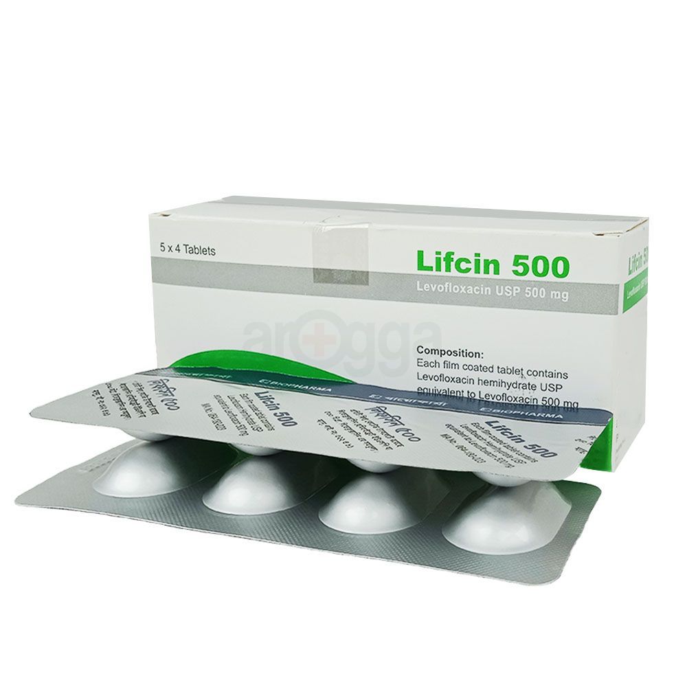Lifcin 500mg Tablet - Arogga Online Pharmacy