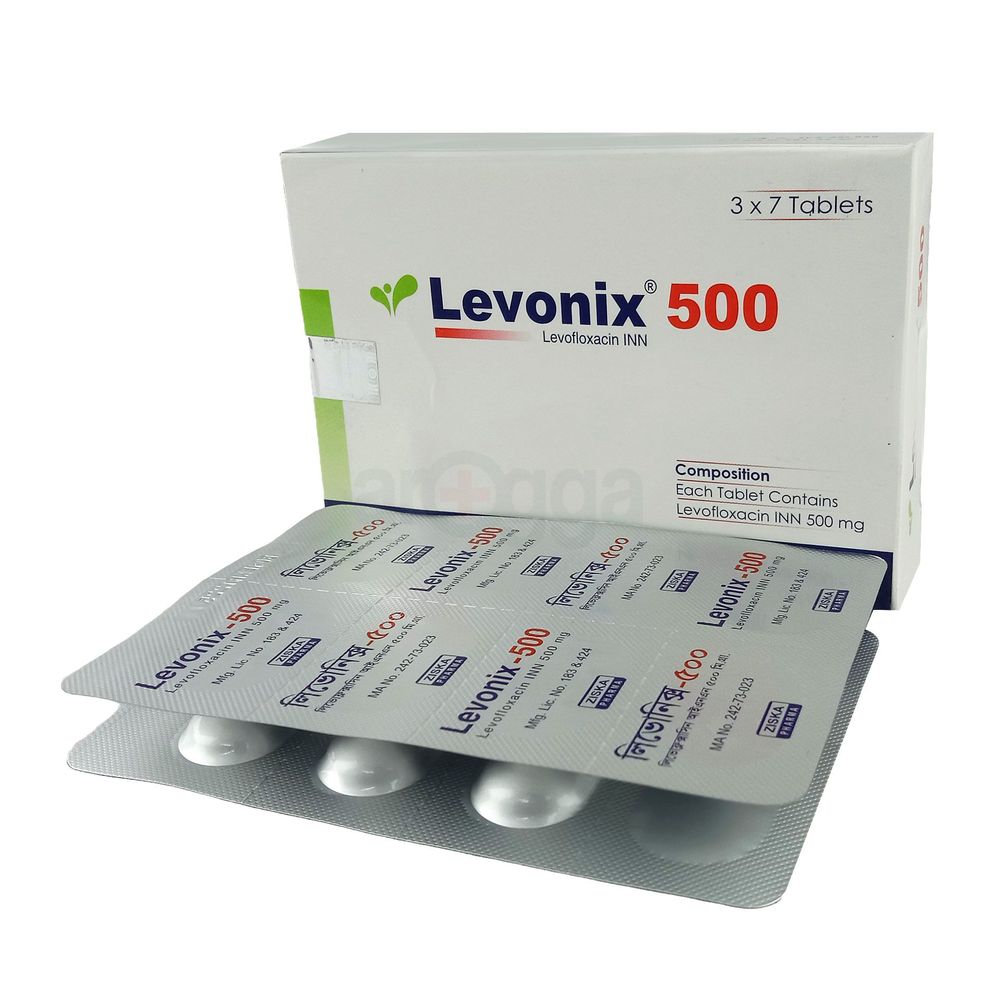 Levonix 500mg Tablet - Arogga Online Pharmacy