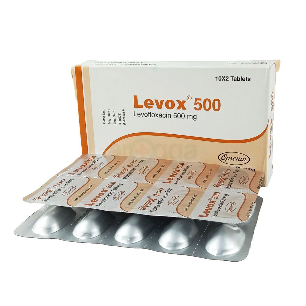 Levox 500mg Tablet - Arogga Online Pharmacy