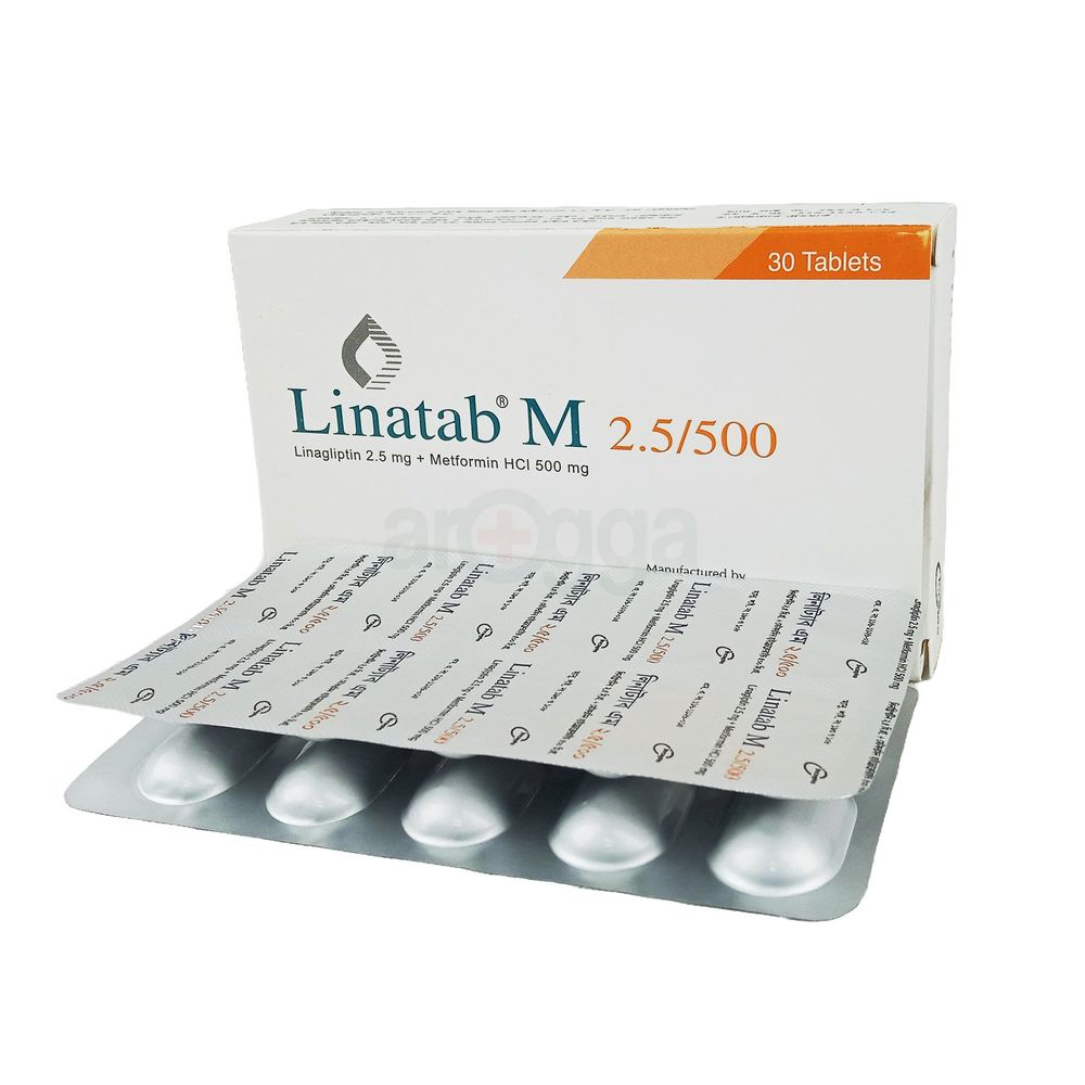 Linatab M 500 2.5mg+500mg Tablet - Arogga Online Pharmacy