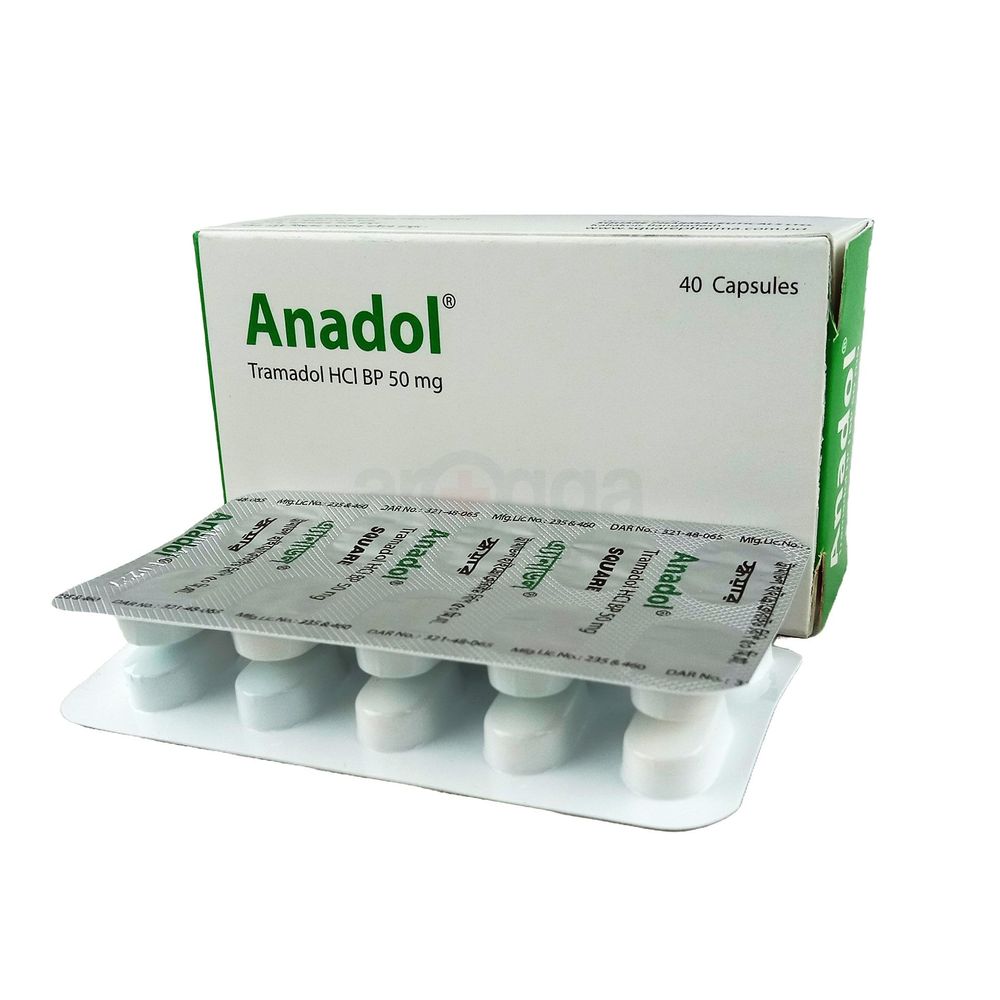 Anadol 50mg Capsule - এ্যানাডল ৫০ মি.গ্রা. ক্যাপসুল - Arogga Online ...