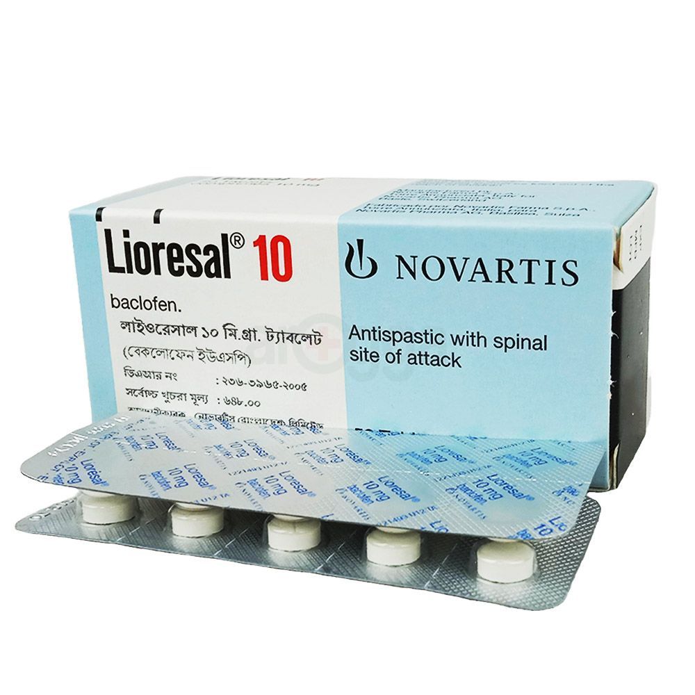Lioresal 10mg Tablet - Arogga Online Pharmacy