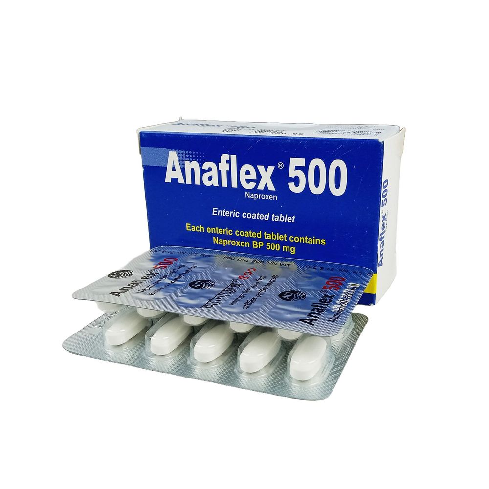 Anaflex 500mg Tablet - অ্যানাফ্লেক্স ৫০০ মি.গ্রা. ট্যাবলেট - Arogga ...