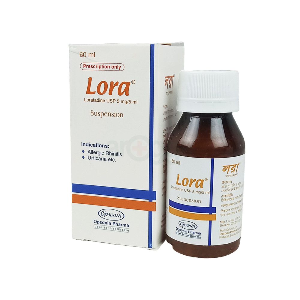 Lora 5mg/5ml Suspension - Arogga Online Pharmacy