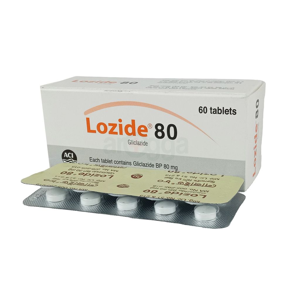 Lozide 80mg Tablet - Arogga Online Pharmacy