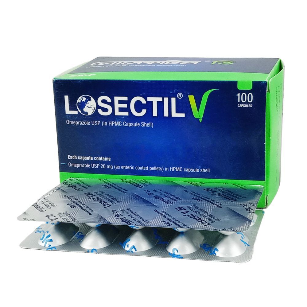 Losectil V 20mg Capsule - Arogga Online Pharmacy