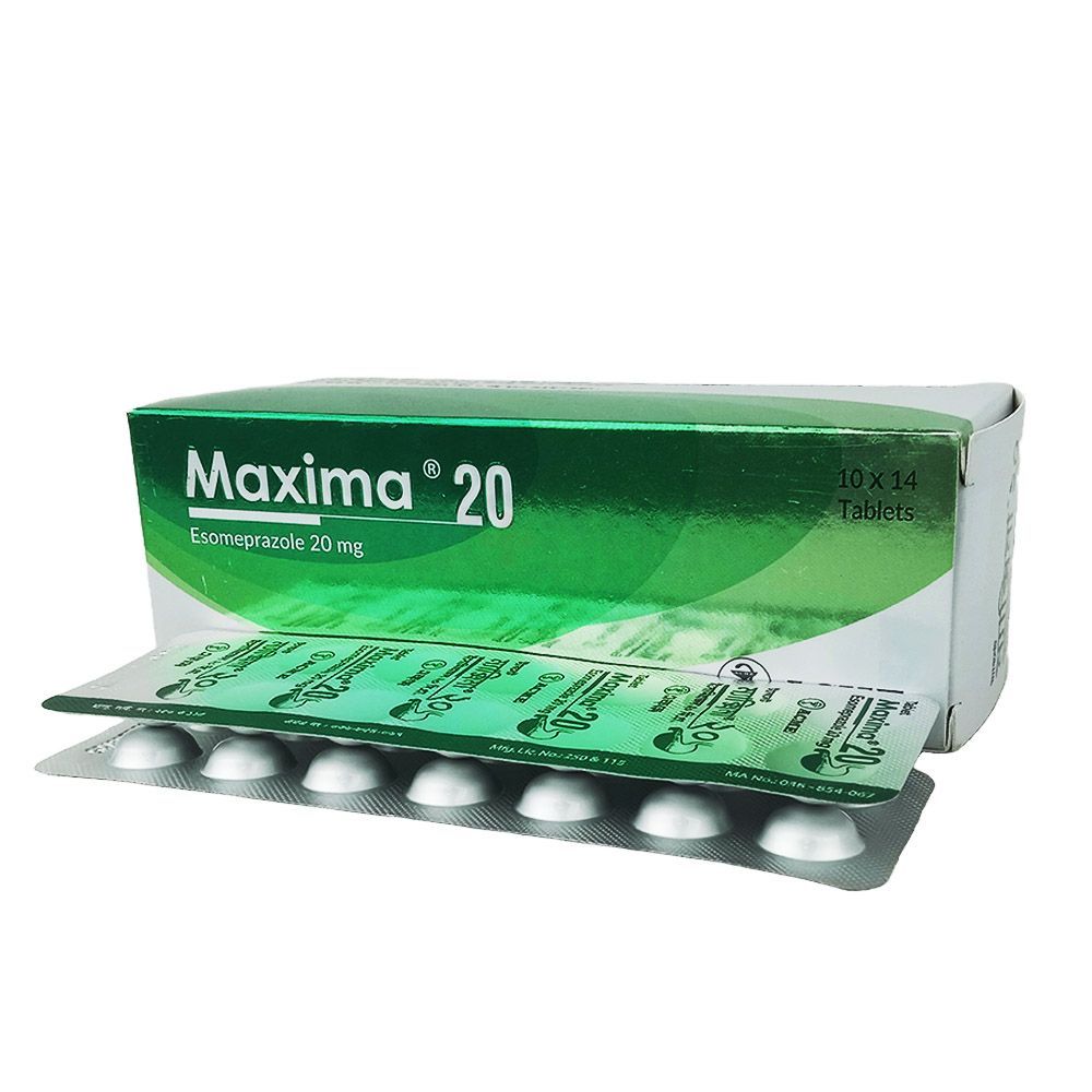 Maxima 20mg Tablet - Arogga Online Pharmacy