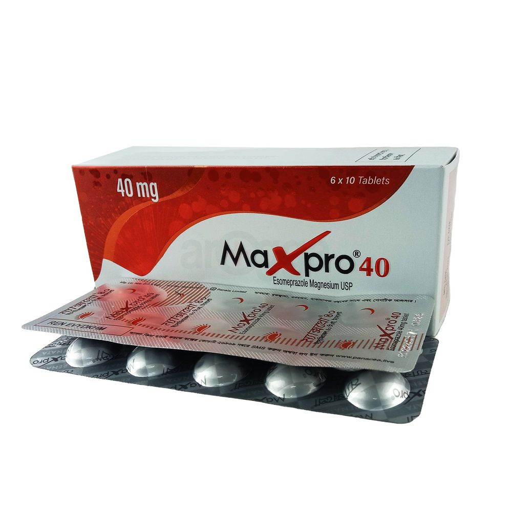 Maxpro 40mg Tablet - Arogga Online Pharmacy