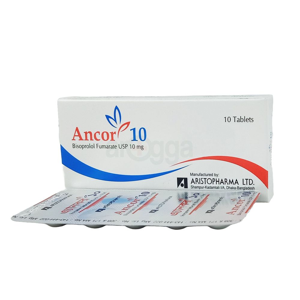 Ancor 10mg Tablet - এ্যানকর ১০ মি.গ্রা. ট্যাবলেট - Arogga Online Pharmacy