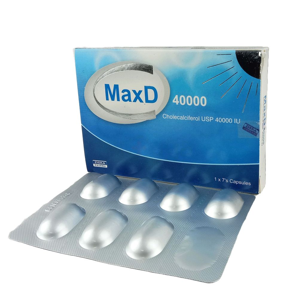 Max D 40000 40000IU Capsule - Arogga Online Pharmacy