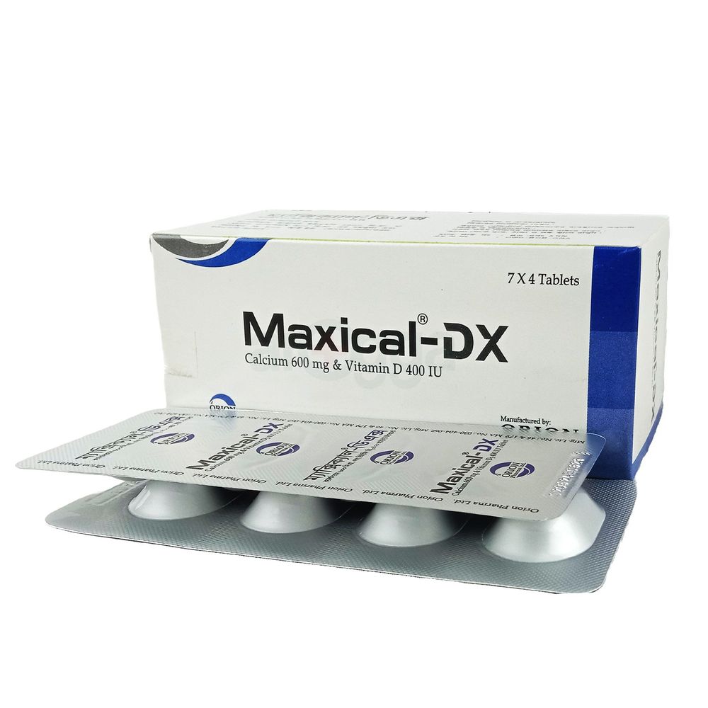 Maxical-DX 600mg+400IU Tablet - Arogga Online Pharmacy