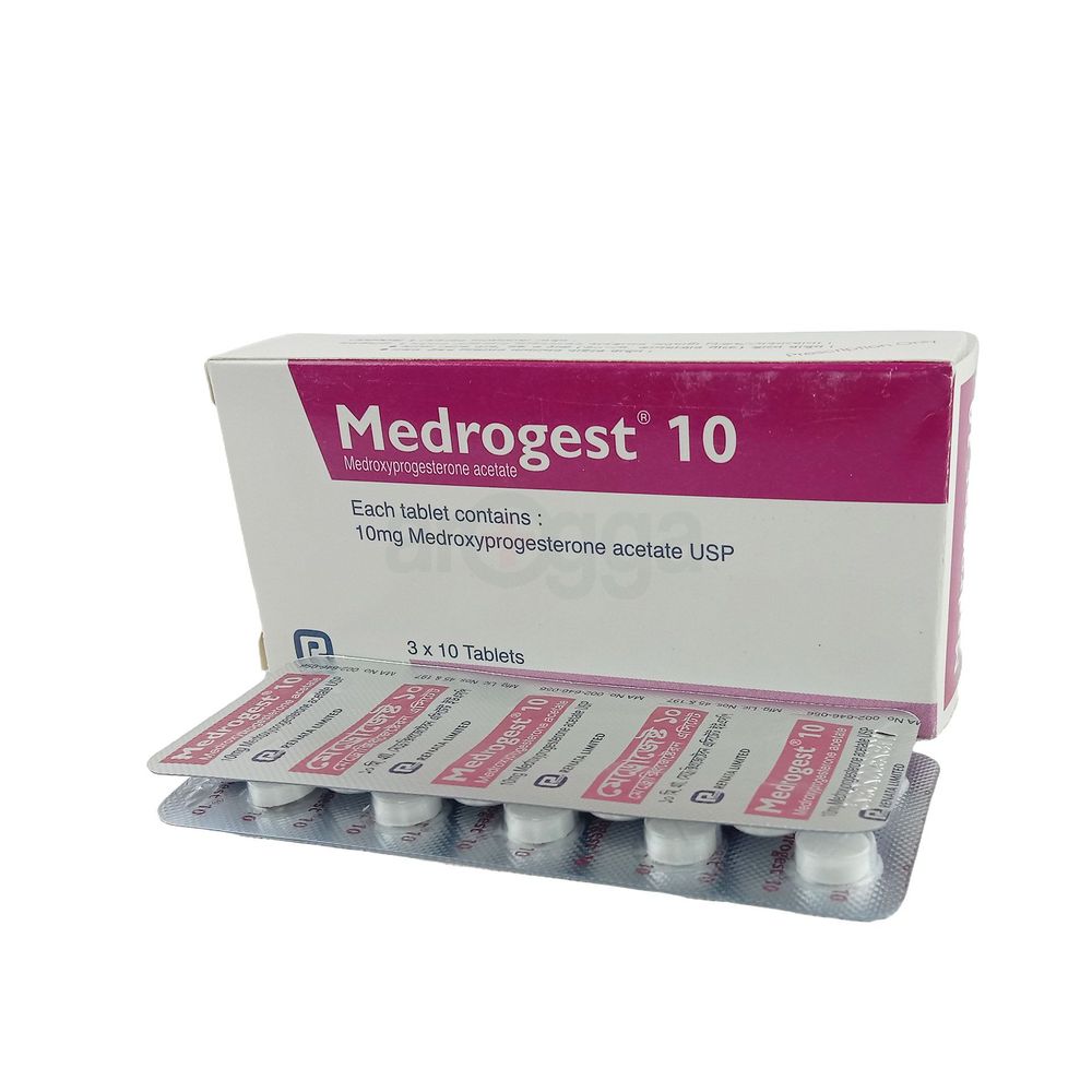 Medrogest 10mg Tablet - Arogga Online Pharmacy