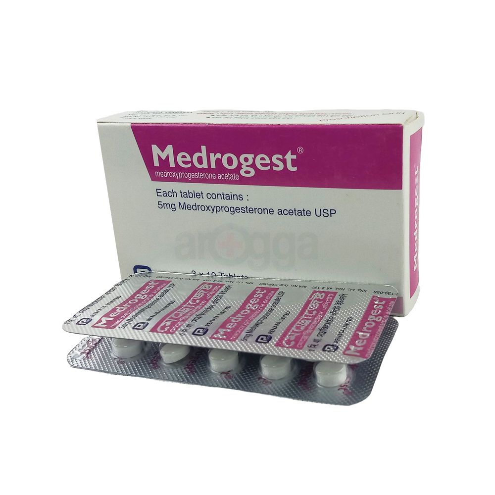 Medrogest 5mg Tablet - Arogga Online Pharmacy