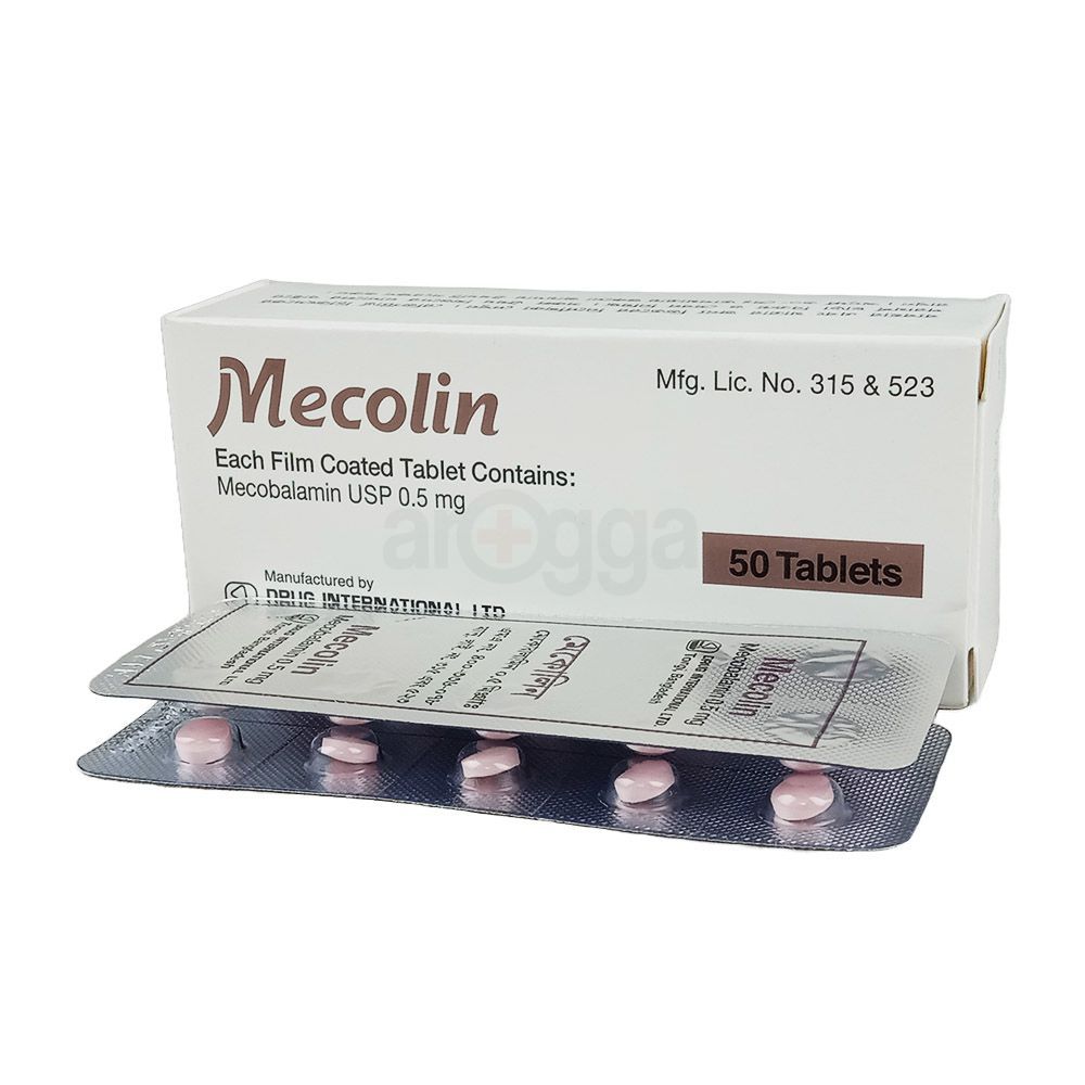 Mecolin 0.5mg Tablet - Arogga Online Pharmacy