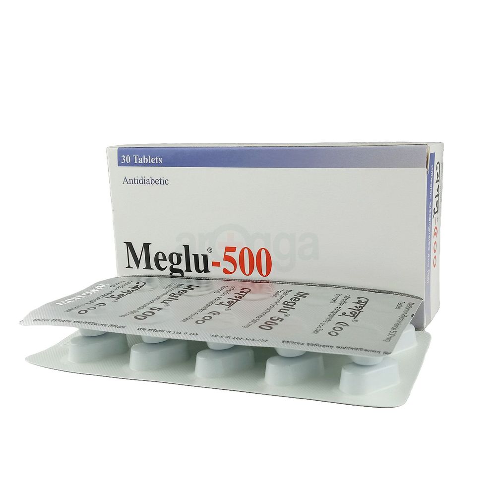 Meglu 500mg Tablet - Arogga Online Pharmacy