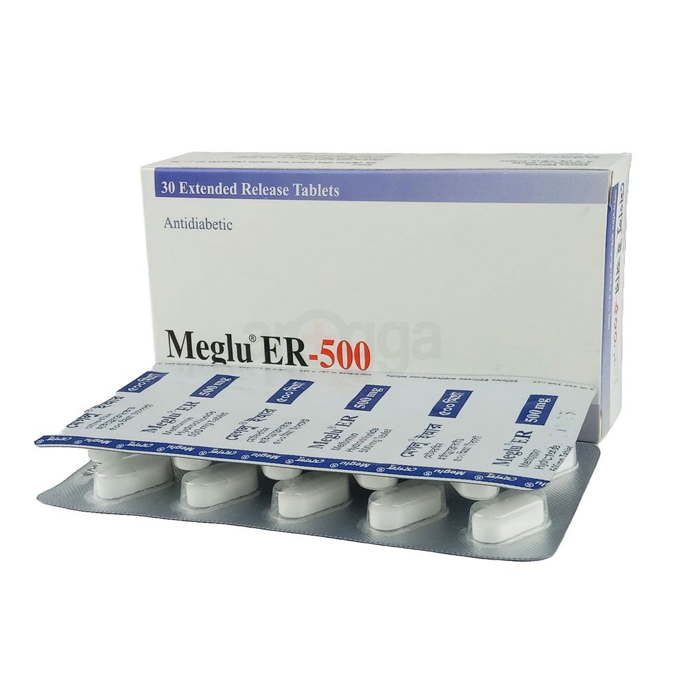 Meglu ER 500mg Tablet - Arogga Online Pharmacy