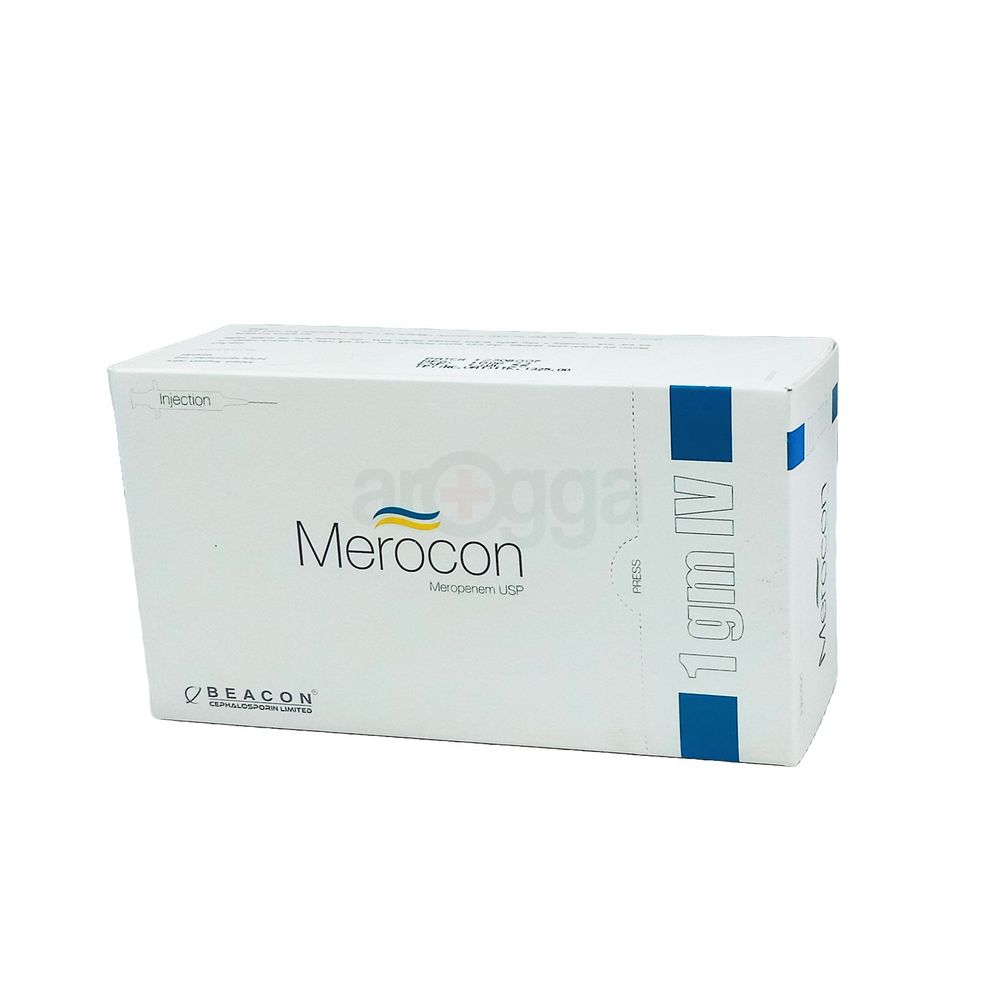 Merocon 1gm/vial Injection - Arogga Online Pharmacy
