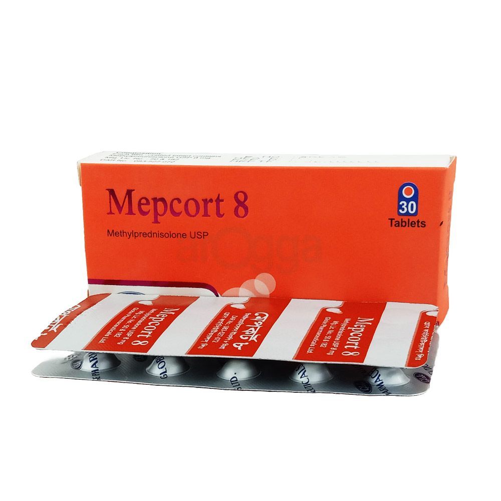 Mepcort 8mg Tablet - Arogga Online Pharmacy