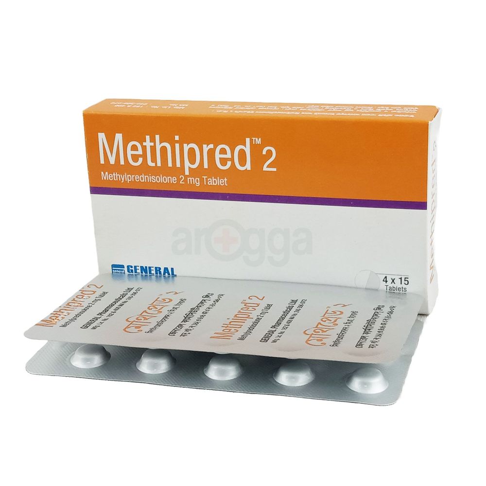 Methipred 2mg Tablet - Arogga Online Pharmacy