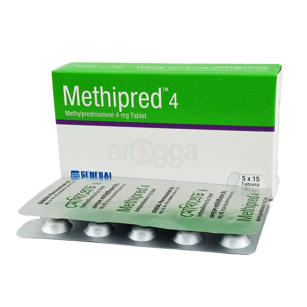 Methipred 4mg Tablet - Arogga Online Pharmacy
