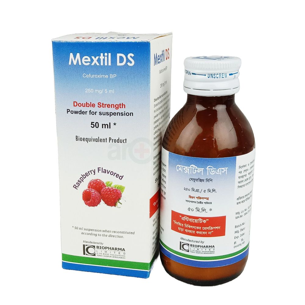 Mextil DS 250mg/5ml Powder for Suspension - Arogga Online Pharmacy