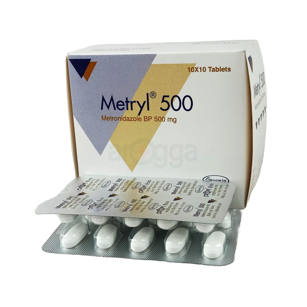 Metryl 500mg Tablet - Arogga Online Pharmacy