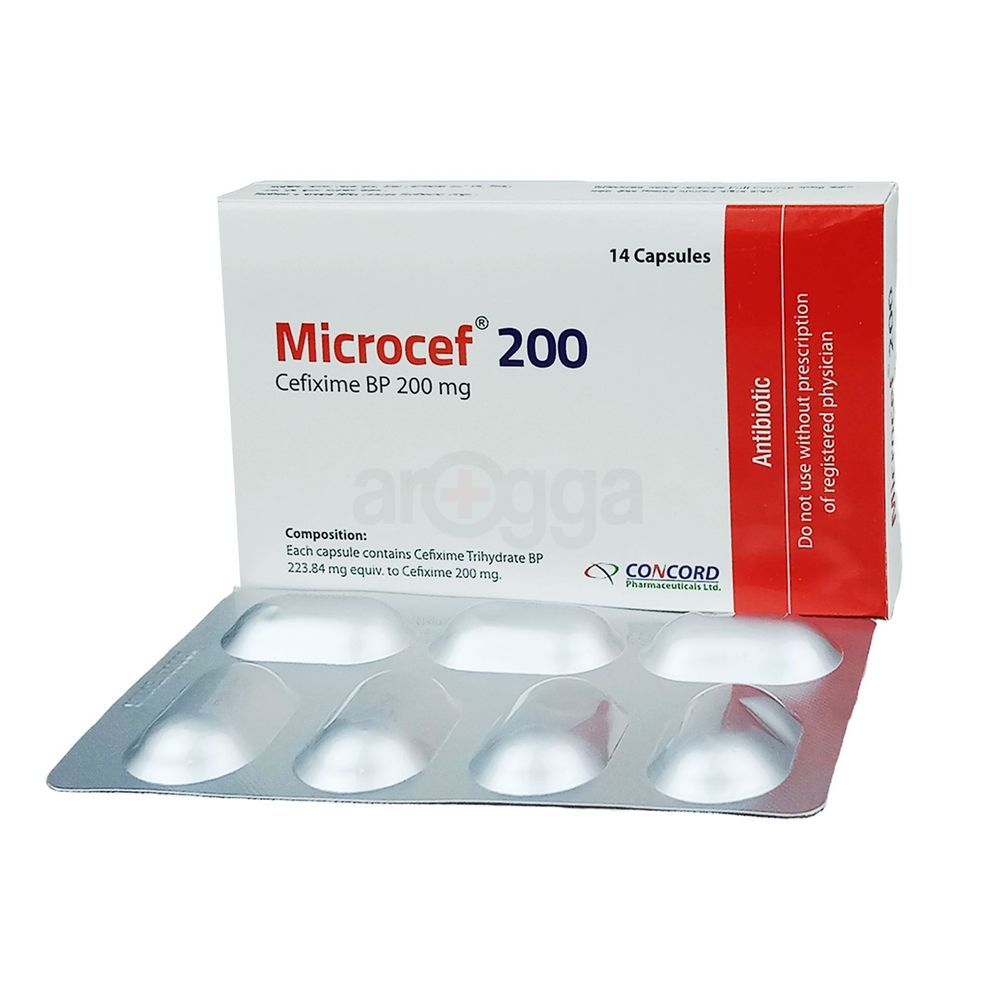 Microcef 200mg Capsule - Arogga Online Pharmacy