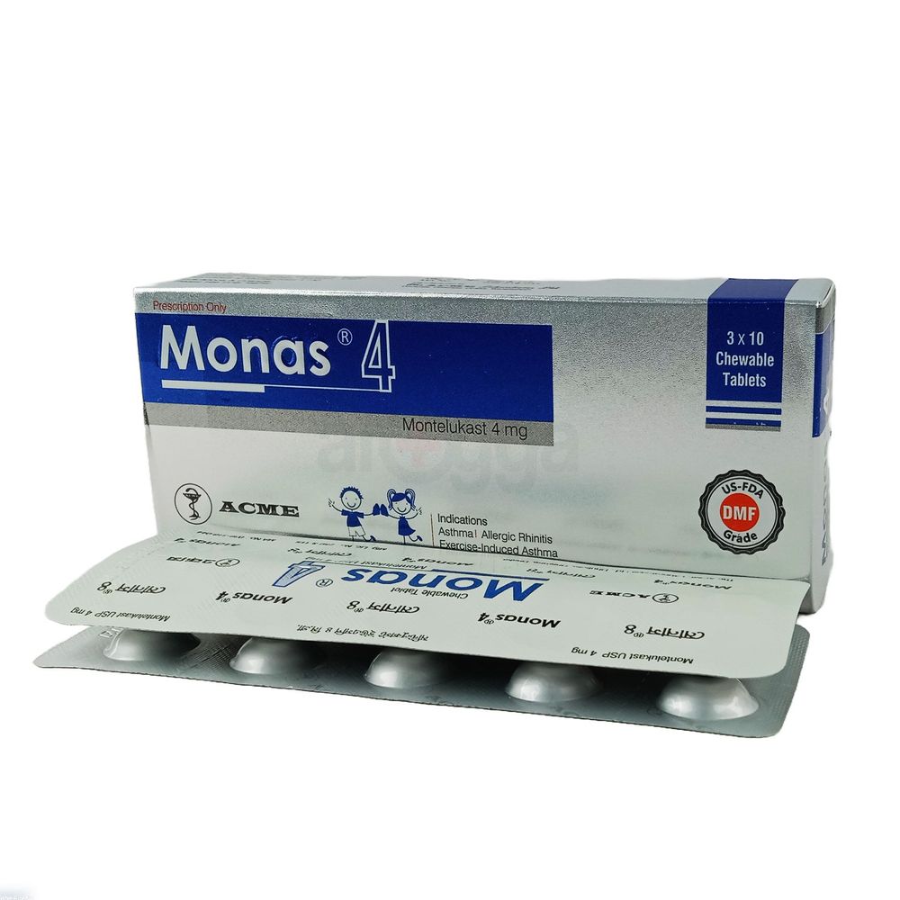 Monas 4mg Tablet - Arogga Online Pharmacy