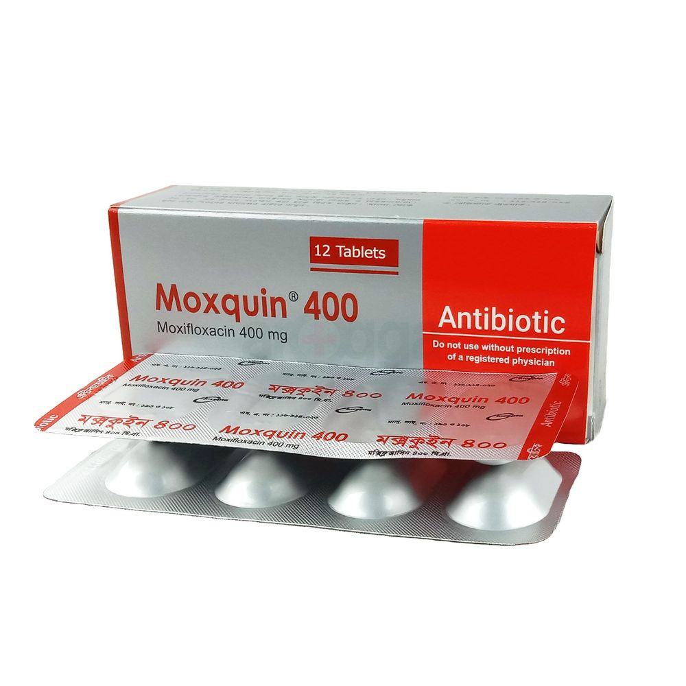 Moxquin 400mg Tablet - Arogga Online Pharmacy