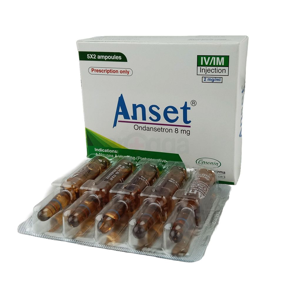 Anset Injection 8mg/4ml Injection - Arogga Online Pharmacy
