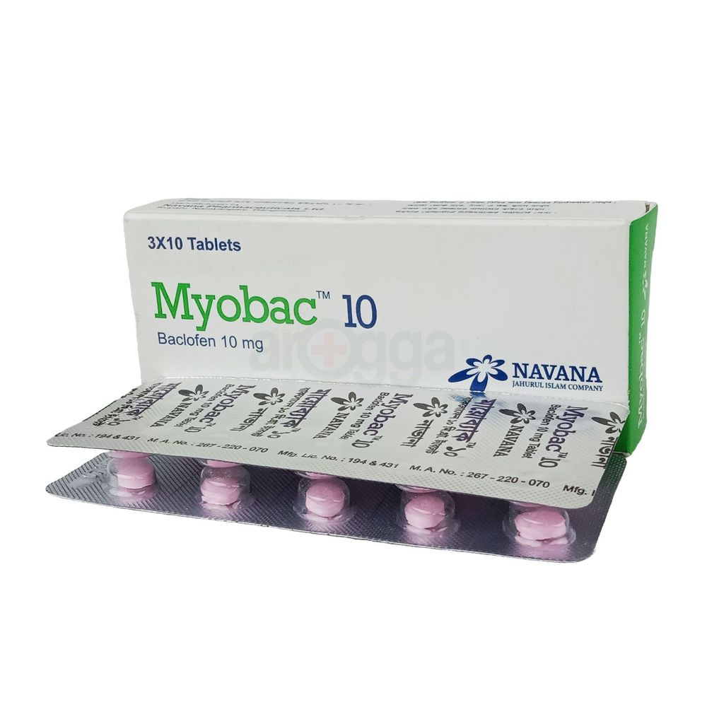 Myobac 10mg Tablet - Arogga Online Pharmacy